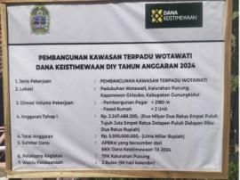 Papan Proyek Pembangunan Kalurahan Pucung